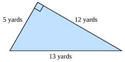 5 yards 12 yards 13 yards