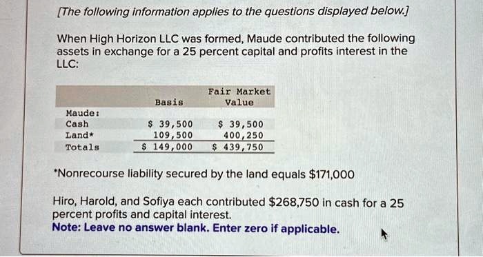 [The following information applies to the questions displayed below ...