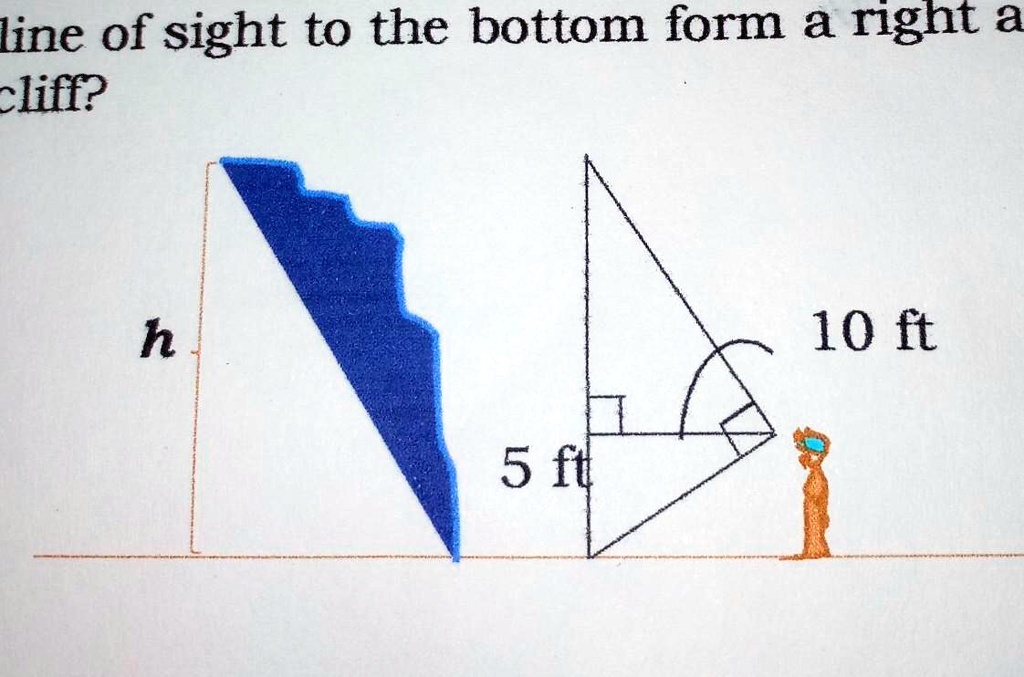 SOLVED: 'a surveyor positions himself so that his line of sight to the ...