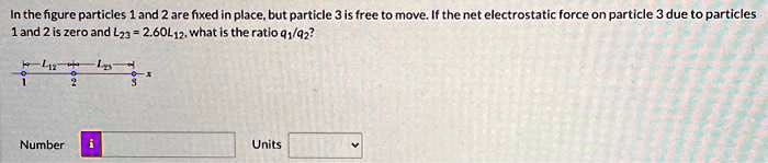 SOLVED: Texts: In the figure, particles 1 and 2 are fixed in place, but particle 3 is free to ...