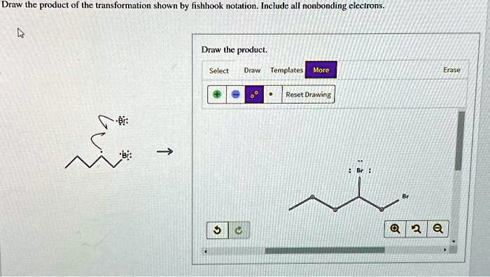 SOLVED: Draw the product of the transformation shown by fishhook ...