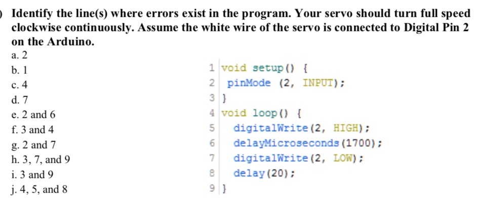 SOLVED: Identify the line(s) where errors exist in the program. Your ...
