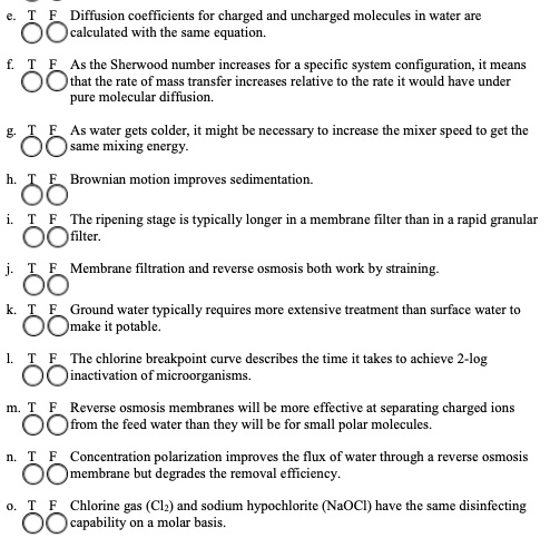 SOLVED: Diffusion coefficients for charged and uncharged molecules in ...
