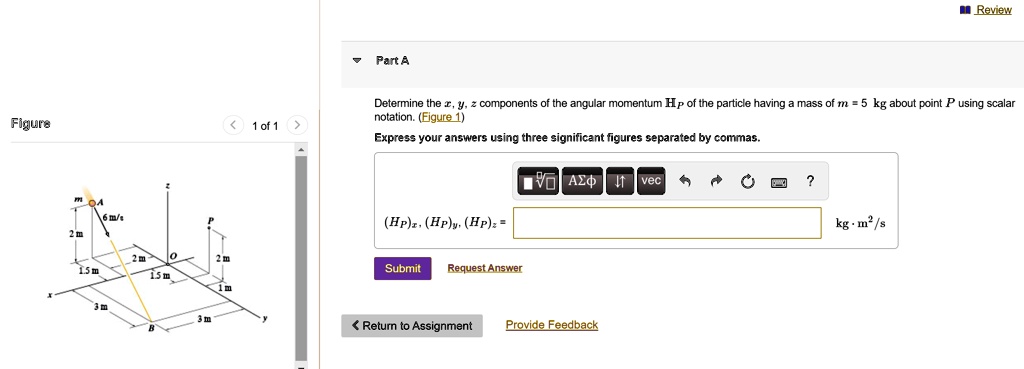 Solved Part A Determine The X Y Z Components Of The Angular Momentum