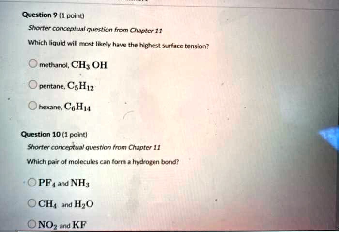 SOLVED: Question 9 (1 point) Shorter conceptual question from Chapter ... SOLVED: Question 9 (1 point) Shorter conceptual question from Chapter ...