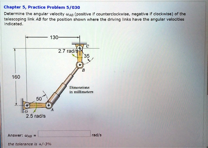Solved Chapter 5 Practice Problem 5030 Determine The Angular 8817