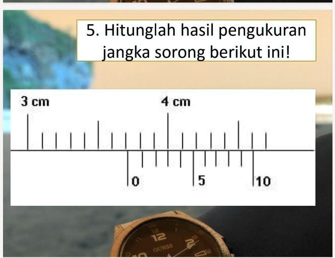 SOLVED: Hitung lah hasil pengukuran jangka sorong berikut ini 5 ... SOLVED: Hitung lah hasil pengukuran jangka sorong berikut ini 5 ...
