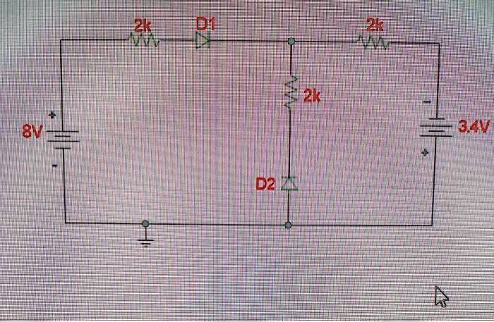 SOLVED: Determine the current flowing through each diode in the circuit ... SOLVED: Determine the current flowing through each diode in the circuit ...