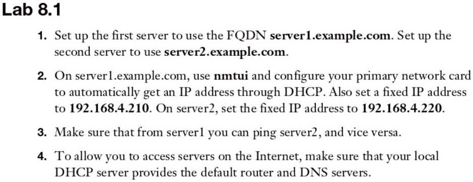 Solved Texts I Need Help With This Lab Please I Am Using Centos 8 Lab 8 1 1 Set Up The