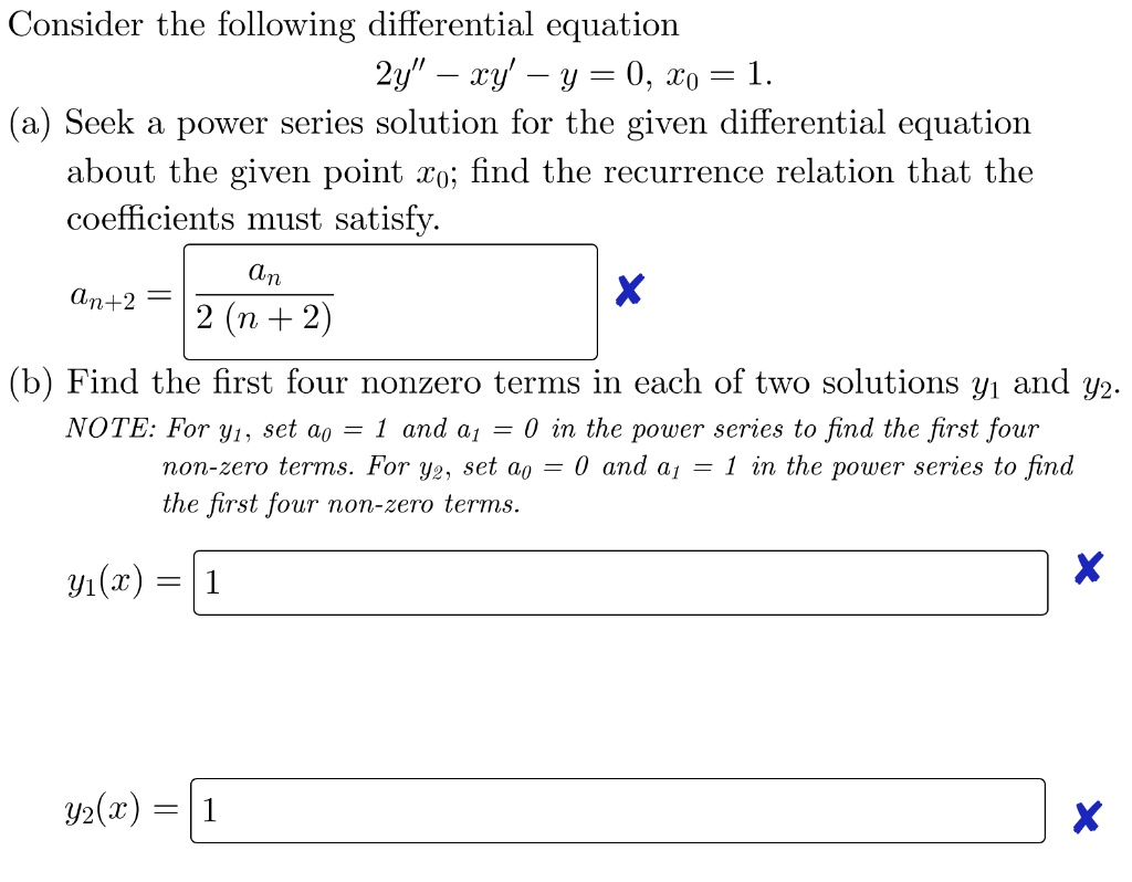 SOLVED:Consider the following differential equation 2y SOLVED:Consider the following differential equation 2y