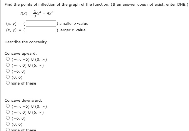 find the points of inflection of the graph of the function if an answer ...
