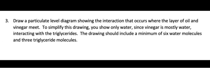 3. Draw a particulate level diagram showing the interaction that occurs ...
