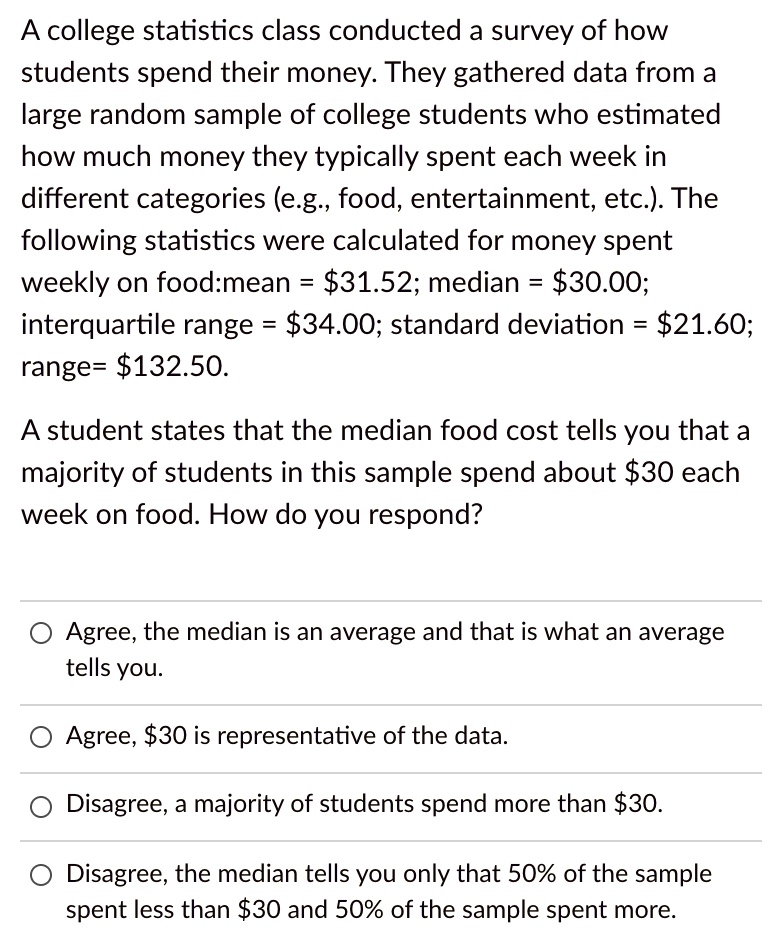 a college statistics class conducted a survey of how students spend ...