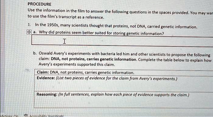 SOLVED: Texts: 1. In the 1950s, many scientists thought that proteins ...