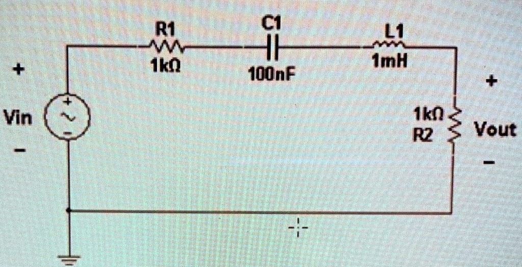SOLVED: A) Derive the transfer function of the following circuit. B ...