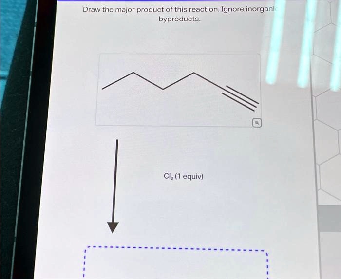Draw the major product of this reaction. Ignore inorganic byproducts ...