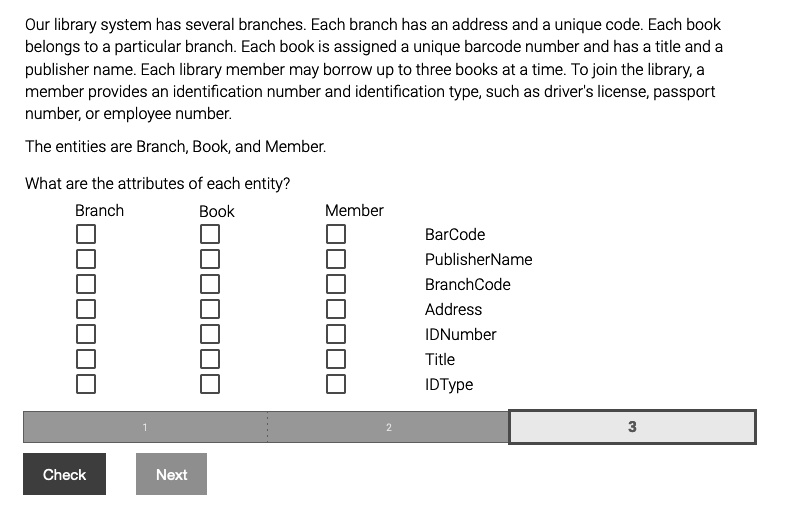 SOLVED: Our library system has several branches. Each branch has an ...