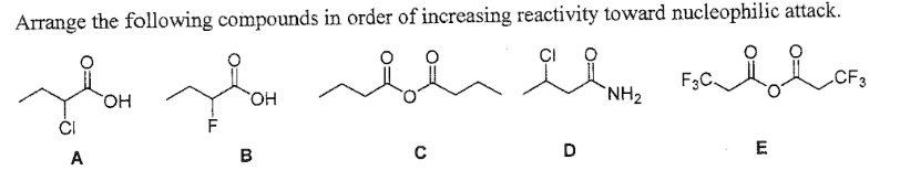 SOLVED: Arrange the following compounds in order of increasing ...