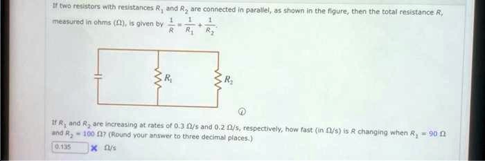 SOLVED: If two resistors with resistances R and R are connected in ...