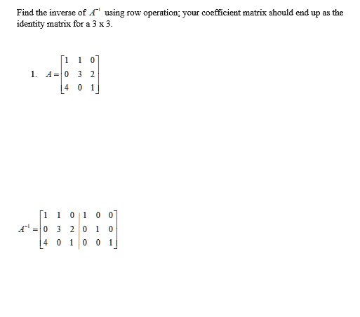 SOLVED: Find the intersection using row operations; your coefficient ...
