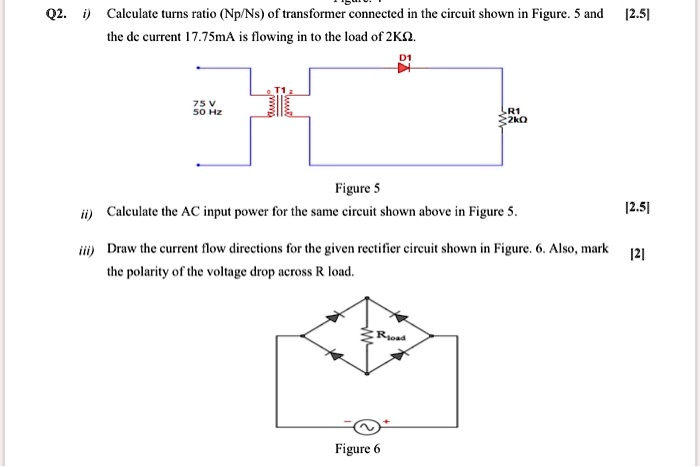 SOLVED: Q2. i) Calculate the turns ratio (Np/Ns) of the transformer ...
