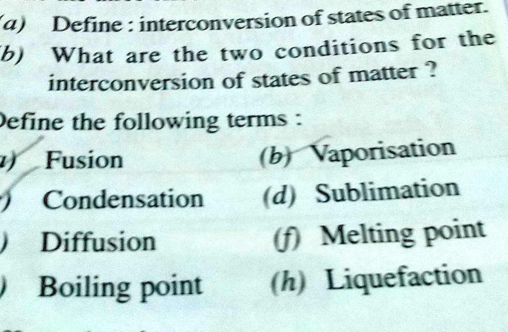 SOLVED: "help me to find No. 2 and 3 'a) Define : interconversion of ...