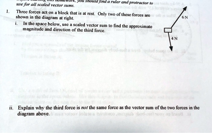 ouo find ruler and protractor use for all scaled vector sums three ...