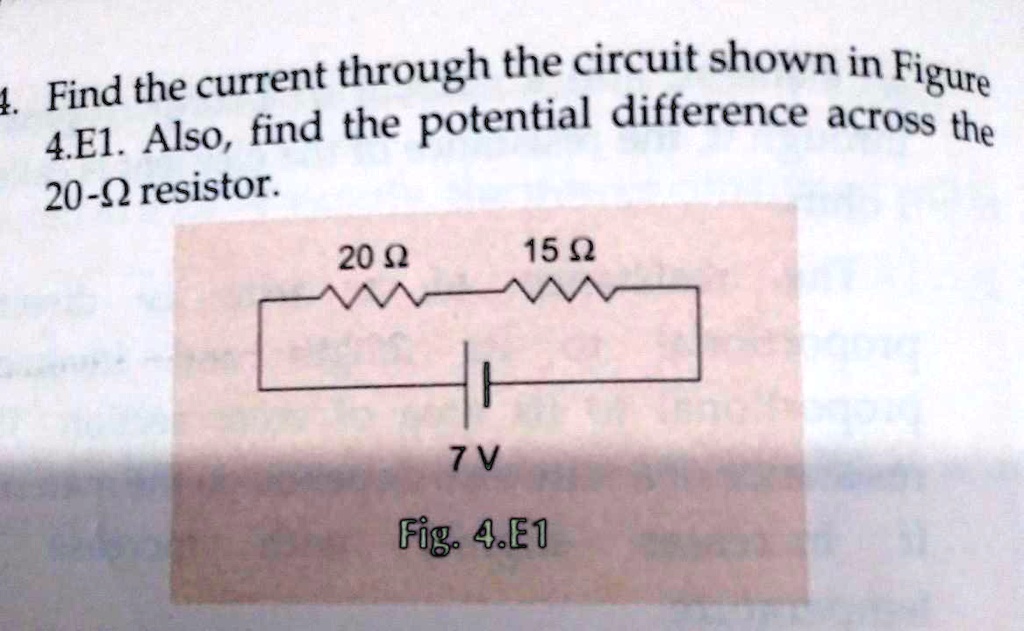 SOLVED: 'find the current through the circuit shown in the figure'