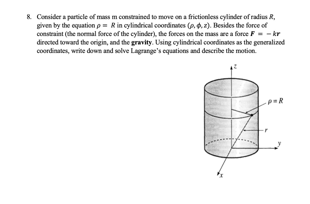 Consider a particle of mass m constrained to move on a frictionless ... Consider a particle of mass m constrained to move on a frictionless ...
