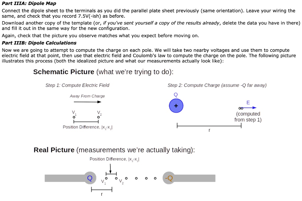 SOLVED:Part IIIA: Dipole Map Connect the dipole sheet to the terminals ...