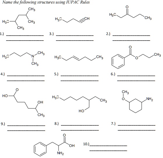 SOLVED:Name the following structures using IUPAC Rules CH3 H3- CH3 CH3 CH3 CH3 HyC _ CH3 CH3 CH3 ...