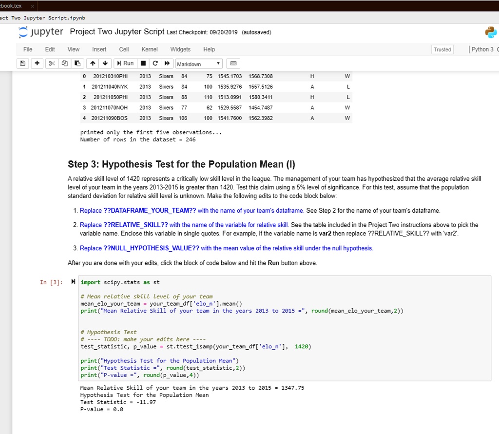 Solved Book Tex Two Jupyter Script Ipynb Cjupyter Project Two Jupyter Script Last Checkpoint 7682