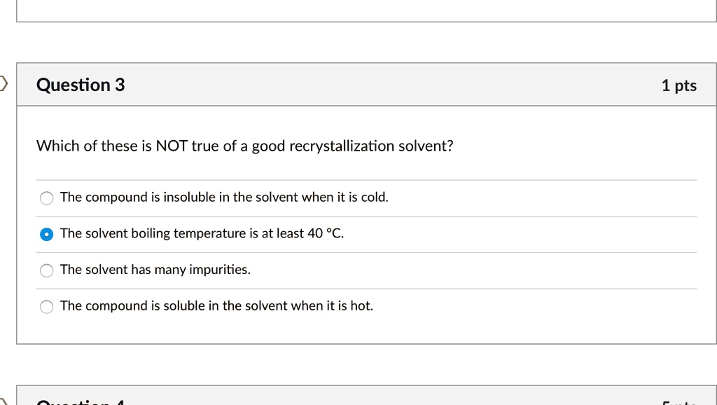 SOLVED: Question 3 1 pts Which of these is NOT true of a good ... SOLVED: Question 3 1 pts Which of these is NOT true of a good ...