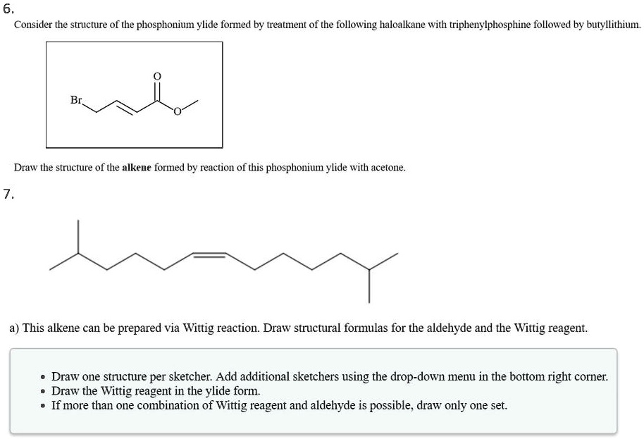 SOLVED: Consider the structure of the phosphonium ylide formed by ...
