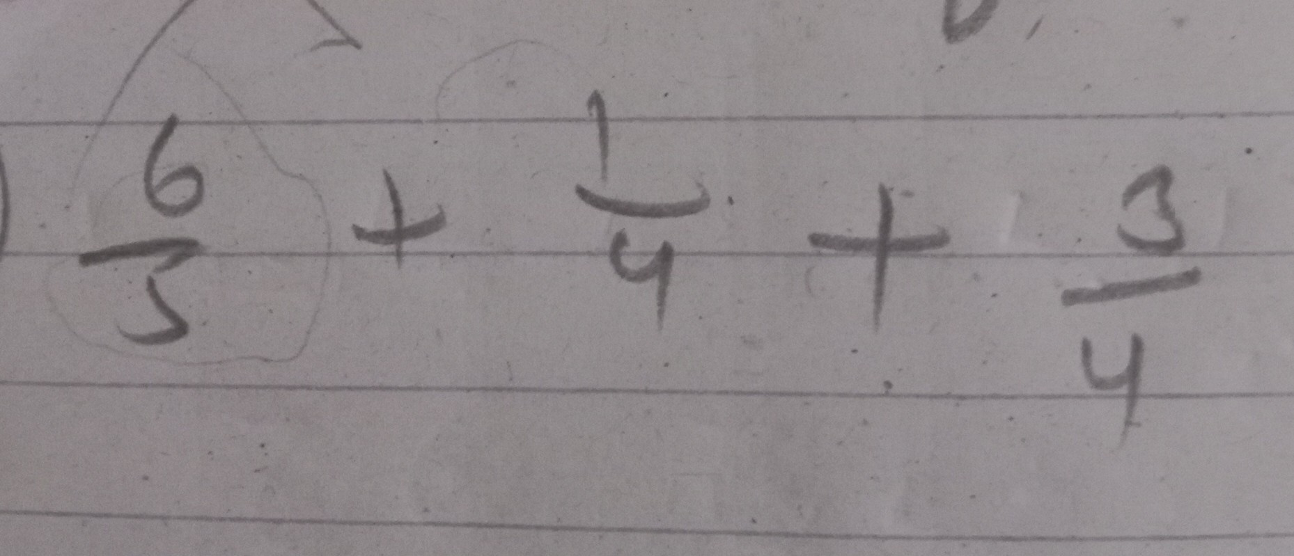 SOLVED: (6)/(3)+(1)/(4)+(3)/(4)