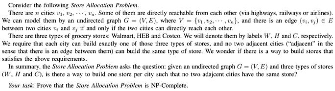 explain and solve to its entirety consider the following store allocation problem there are n ...