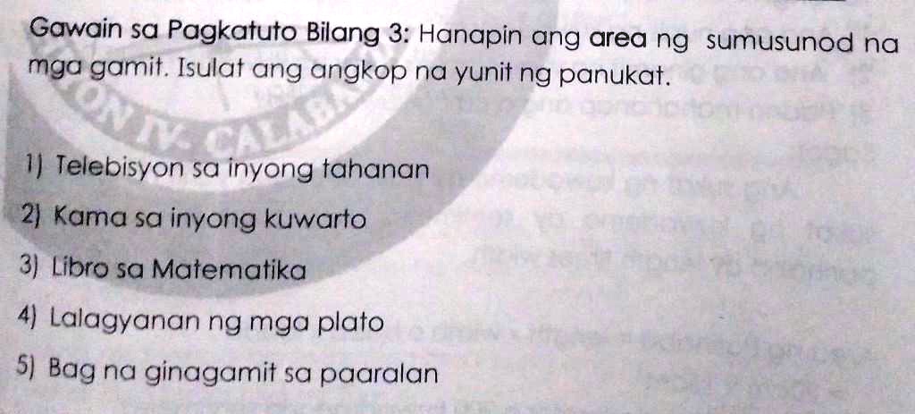 SOLVED: PAki sagutan po pls... Gawain sa Pagkatuto Bilang 3: Hanapin ... SOLVED: PAki sagutan po pls... Gawain sa Pagkatuto Bilang 3: Hanapin ...