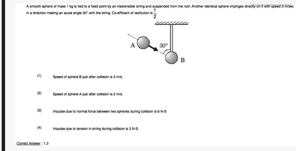 SOLVED: explain all option. i will give full rating A smooth sphere of ...