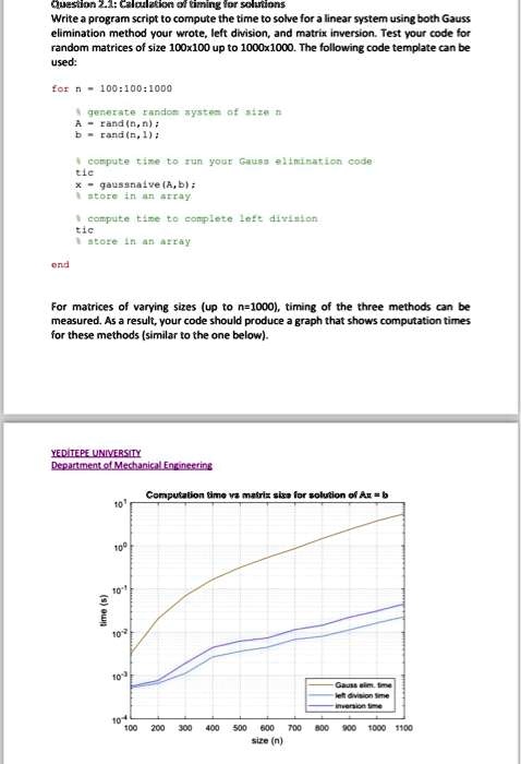 Solved Please Do It With Matlab Write A Program Script To Compute The Time To Solve For A