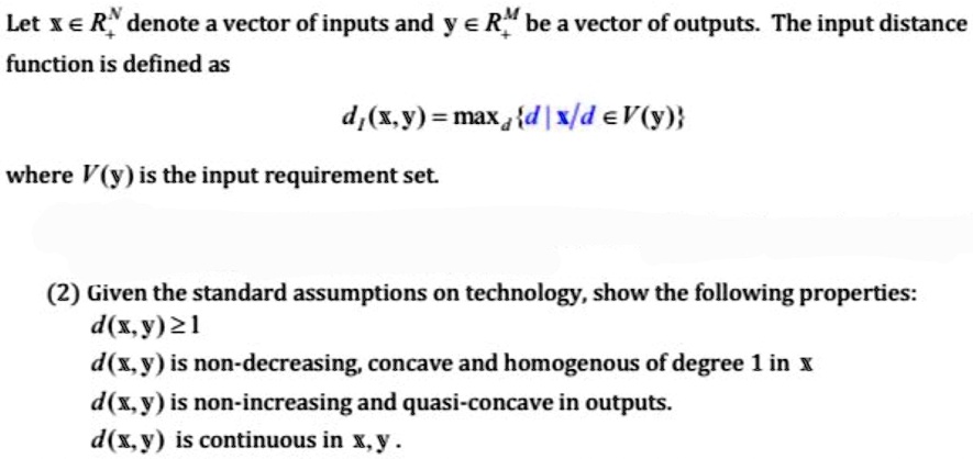 Solved Texts Let X ∈ R Denote A Vector Of Inputs And Y ∈ R Be A Vector Of Outputs The Input