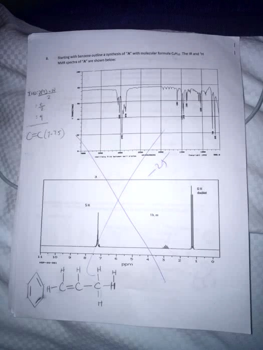 ' Starting with benzene outline a synthesis of "A" with molecular ...