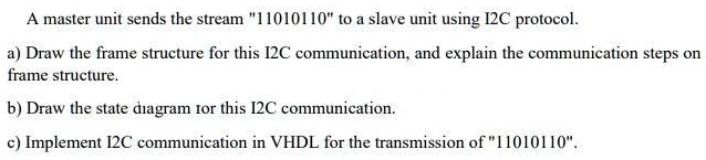 SOLVED: A master unit sends the stream "11010110" to a slave unit using ...