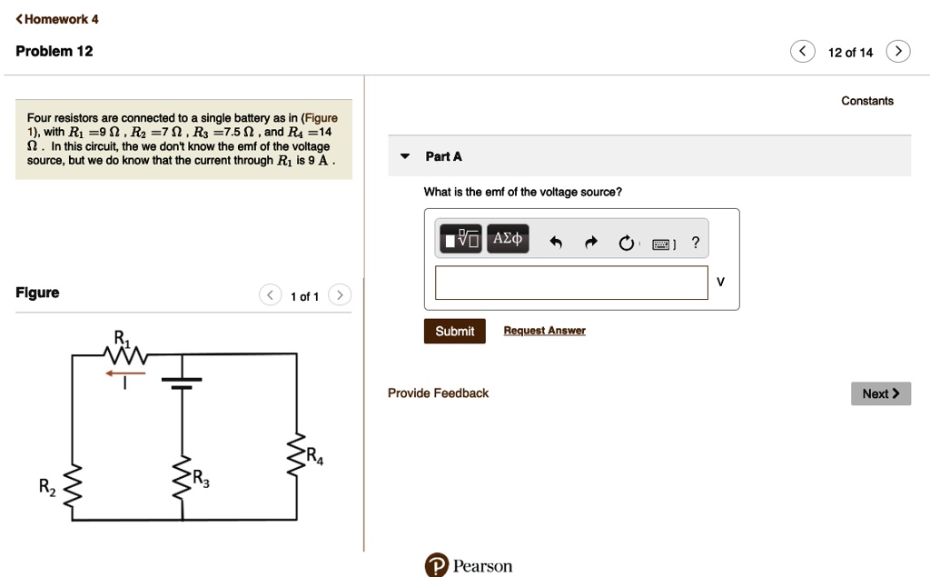 homework 4 problem 12 12 of 14 constants four resistors are connected ...