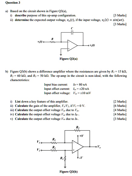 SOLVED: Text: Question 3 a) Based on the circuit shown in Figure Q3(a ...