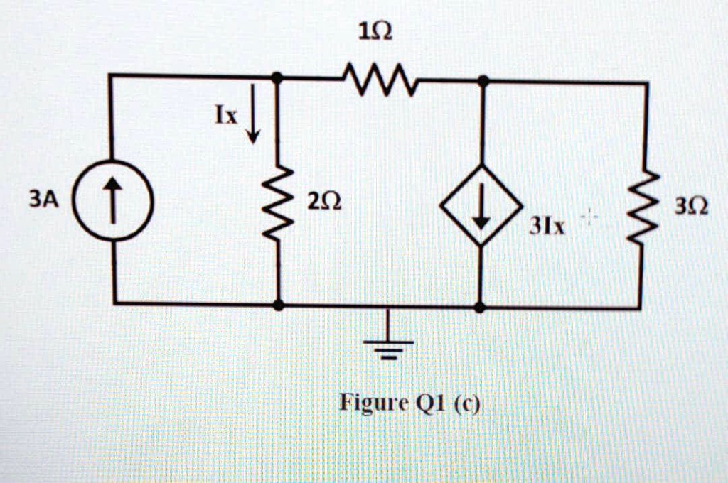 SOLVED: Calculate the current Ix as shown in Figure Q1(c) using nodal ... SOLVED: Calculate the current Ix as shown in Figure Q1(c) using nodal ...