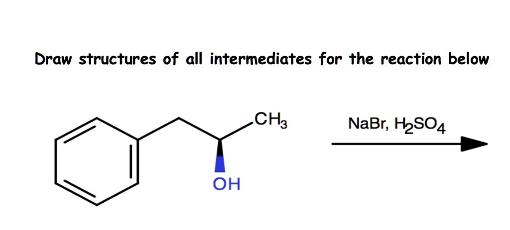 SOLVED: Draw structures of all intermediates for the reaction below CH3 ...