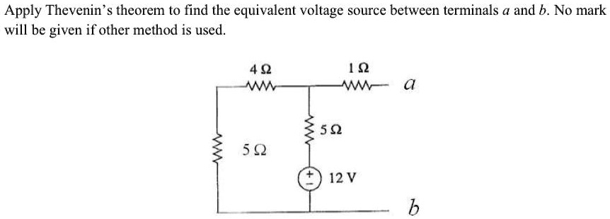 Apply Thevenin's theorem to find the equivalent voltage source between ...