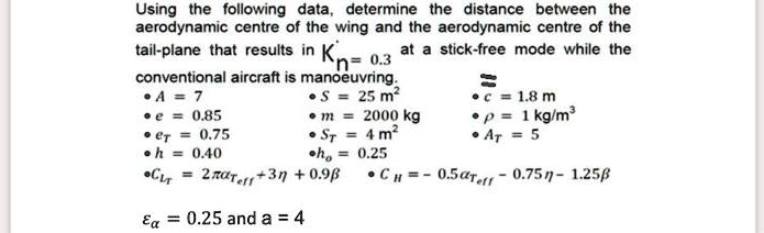 SOLVED: Using the following data, determine the distance between the ...