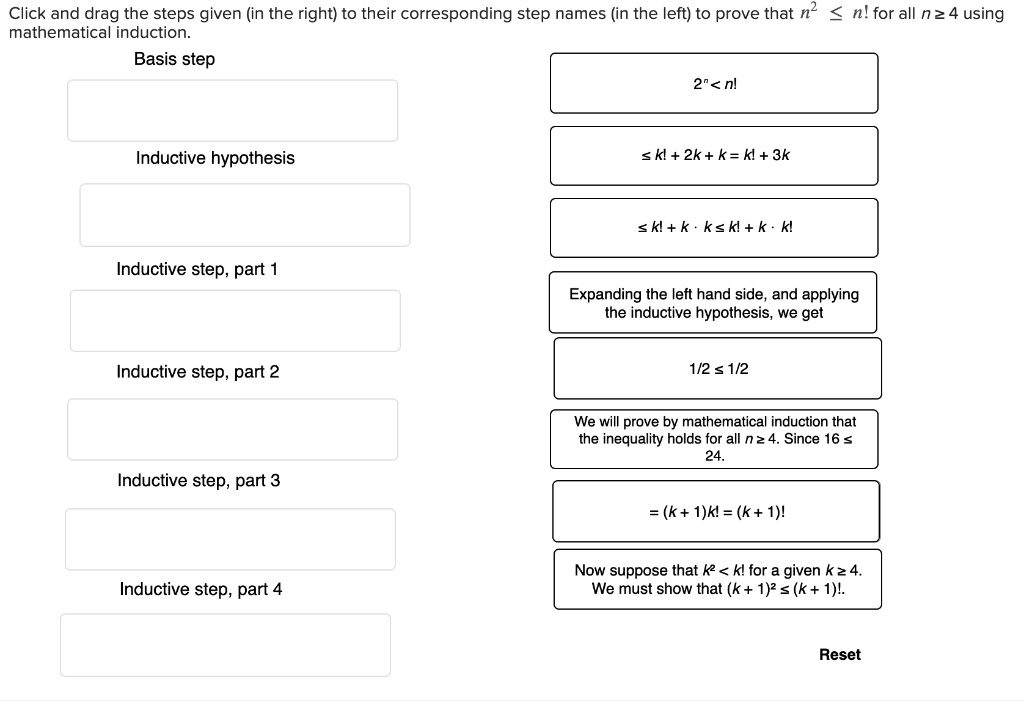 click and drag the steps given in the right to their corresponding step ...