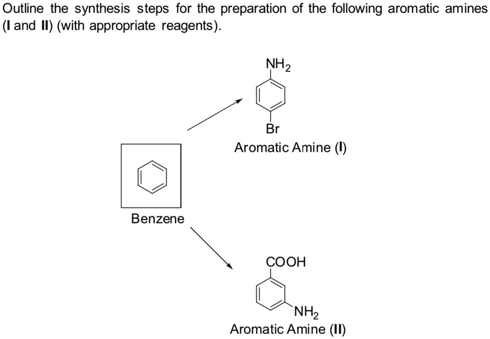 outline the synthesis steps for the preparation of the following ...